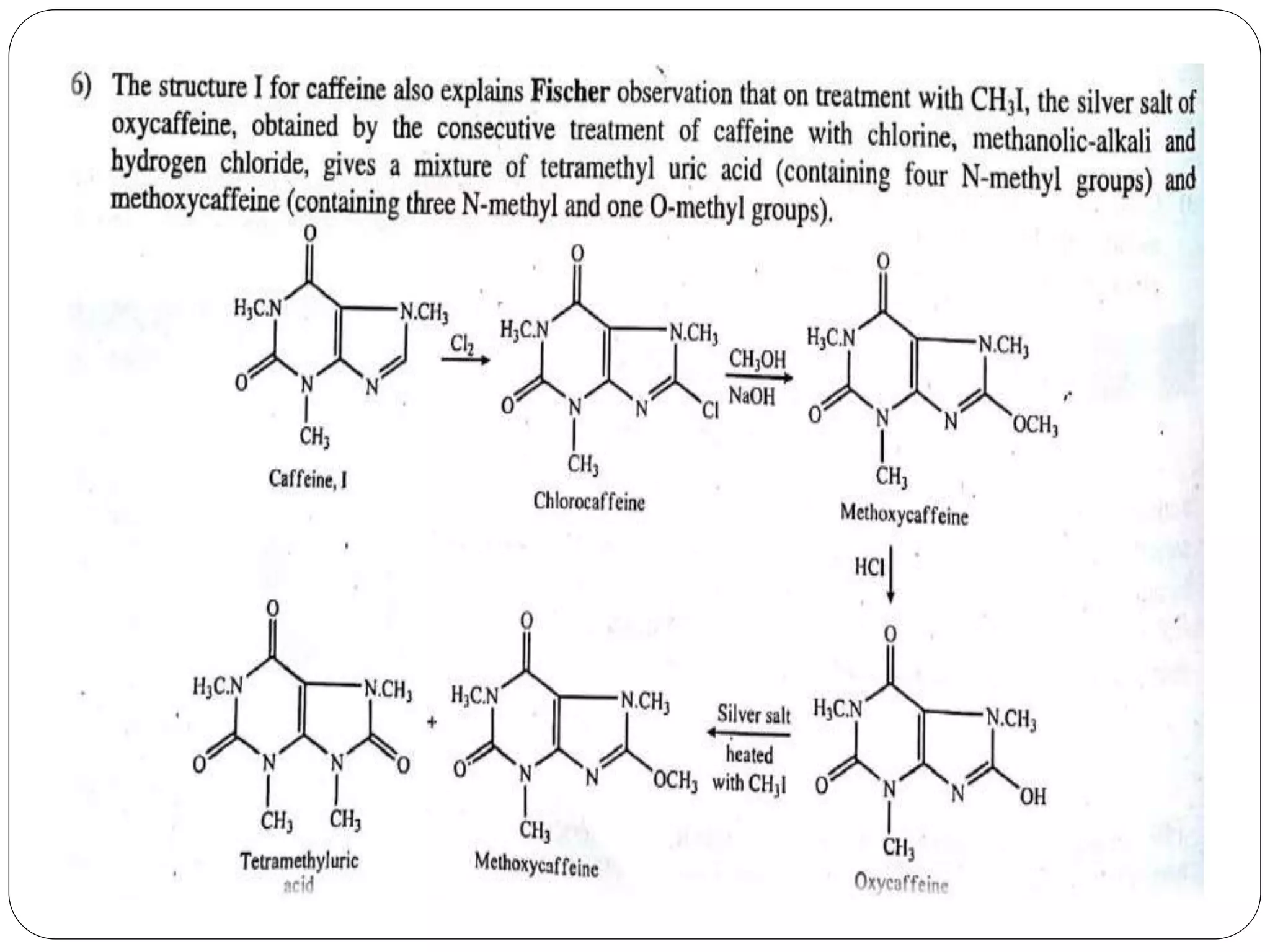 Structural elucidation and isolation of glycoside, purine and ...