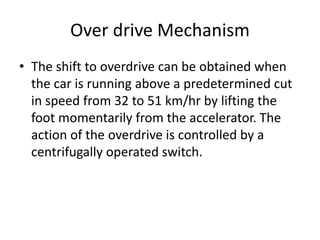 Transmission system of Automobiles | PPTX