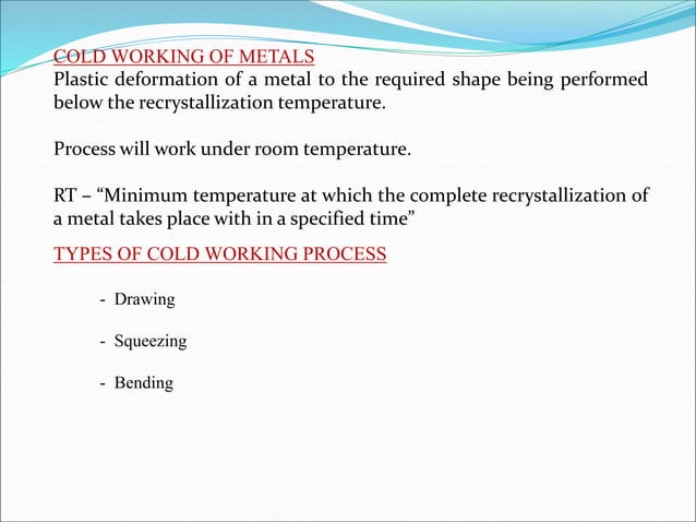 METAL FORMING PROCESSES | PPT