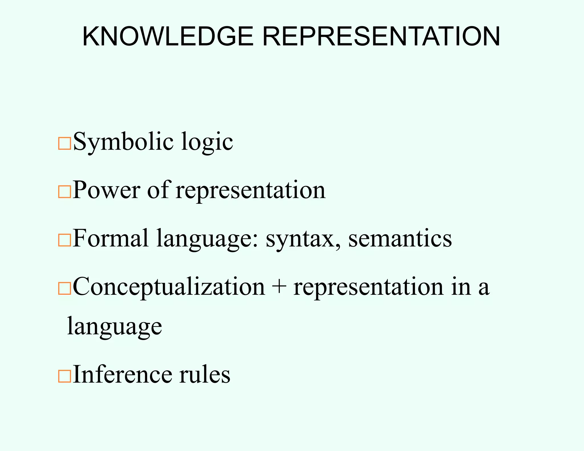 Unit III Knowledge Representation in AI K.Sundar,AP/CSE,VEC | PPT