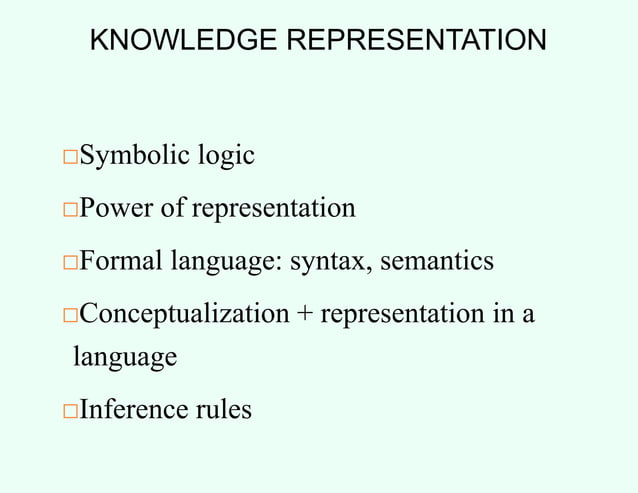 Unit III Knowledge Representation in AI K.Sundar,AP/CSE,VEC | PPT