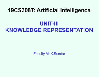 AI Knowledge Representation | PPT