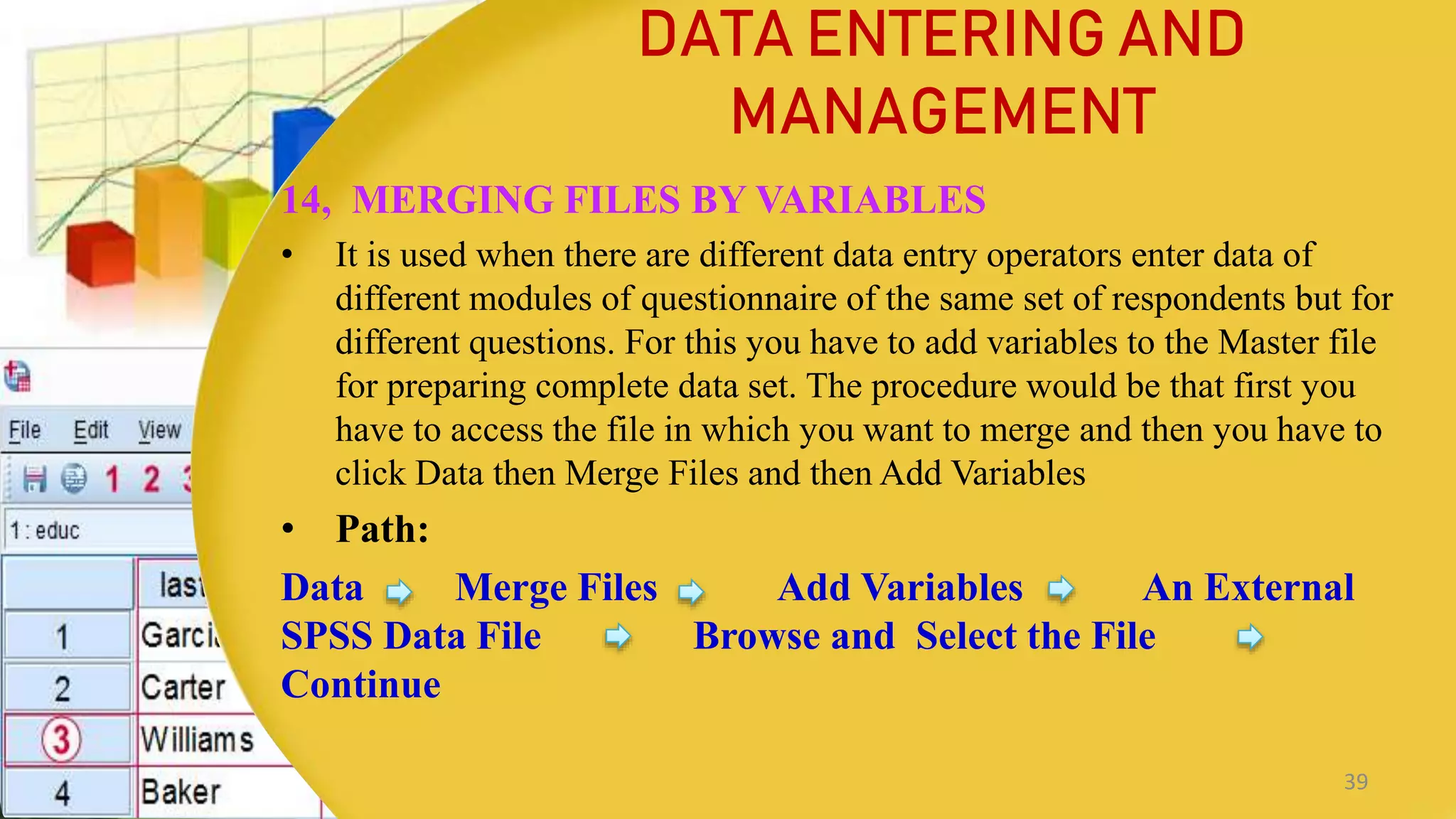 Data Coding And Data Management Using Spss Pptx Computing