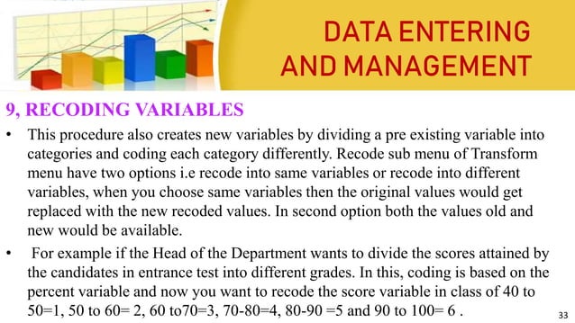 Data Coding and Data Management using SPSS | PPTX | Computing ...