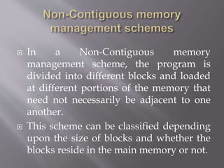 Memory Management in real time operating system | PPTX