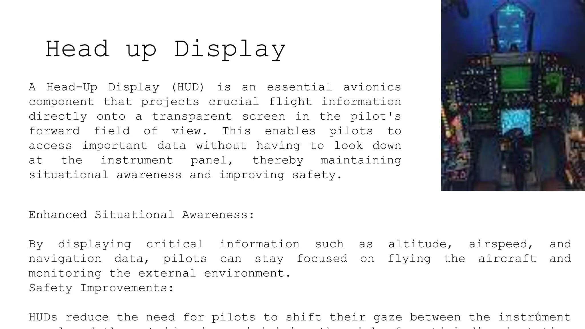 Heads up display and Types of flight controls.pptx