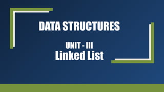 Linked list, Singly link list and its operations | PPT