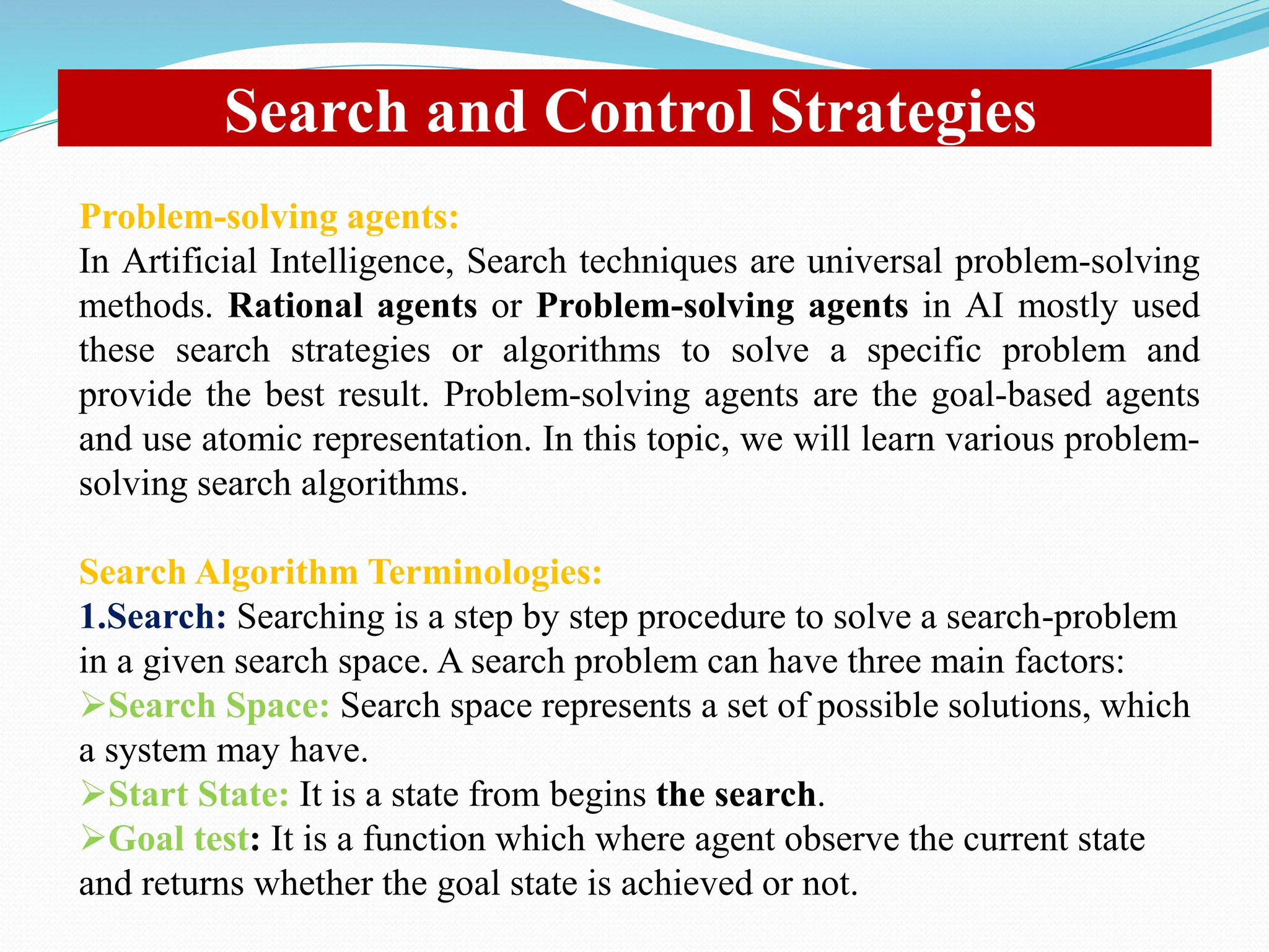 Unit-III-AI Search Techniques and solution's | PPTX | Search | Internet