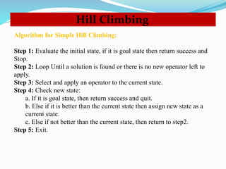 Unit-III-AI Search Techniques and solution's | PPTX
