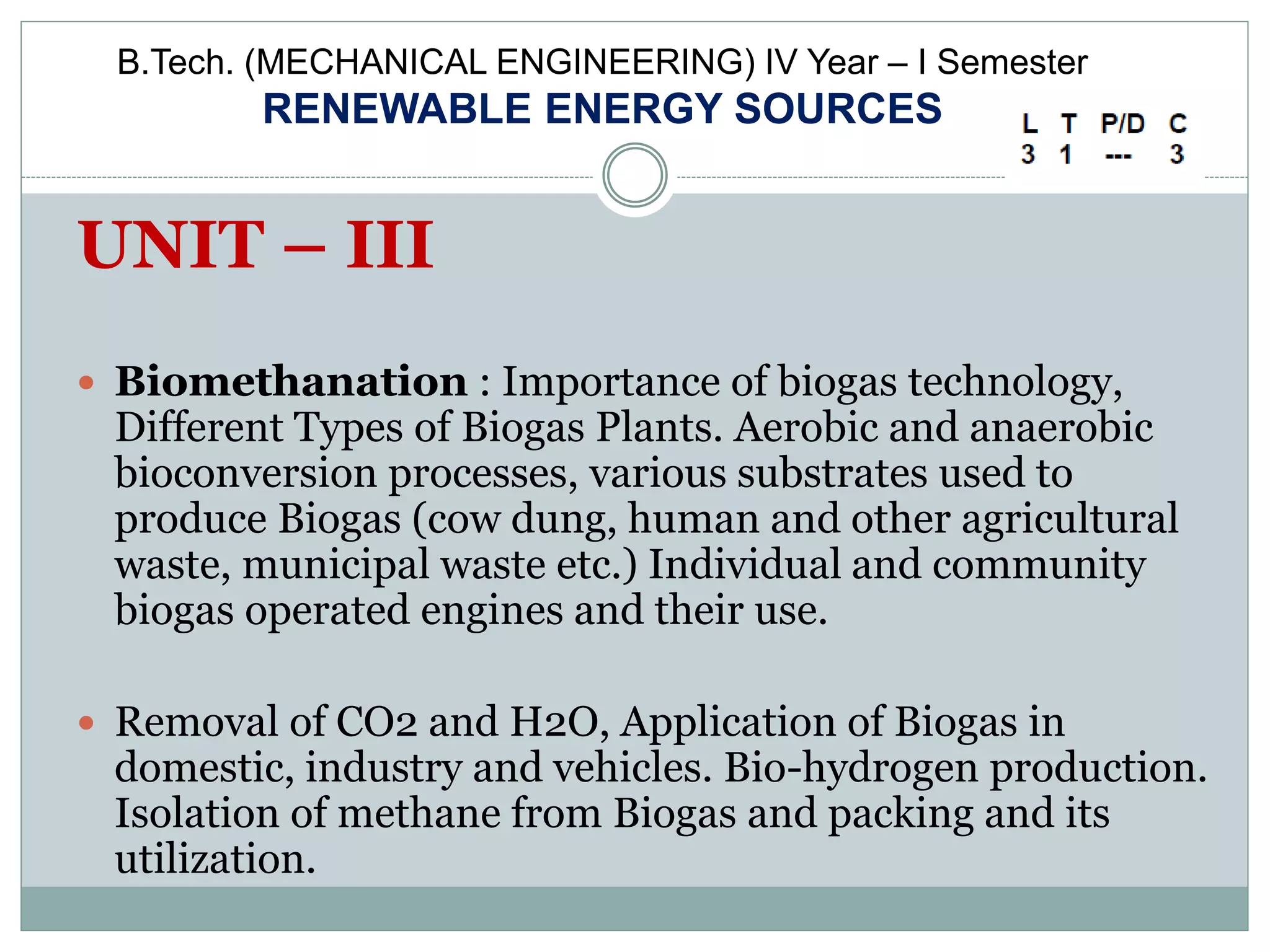 Biomethanation | PPTX