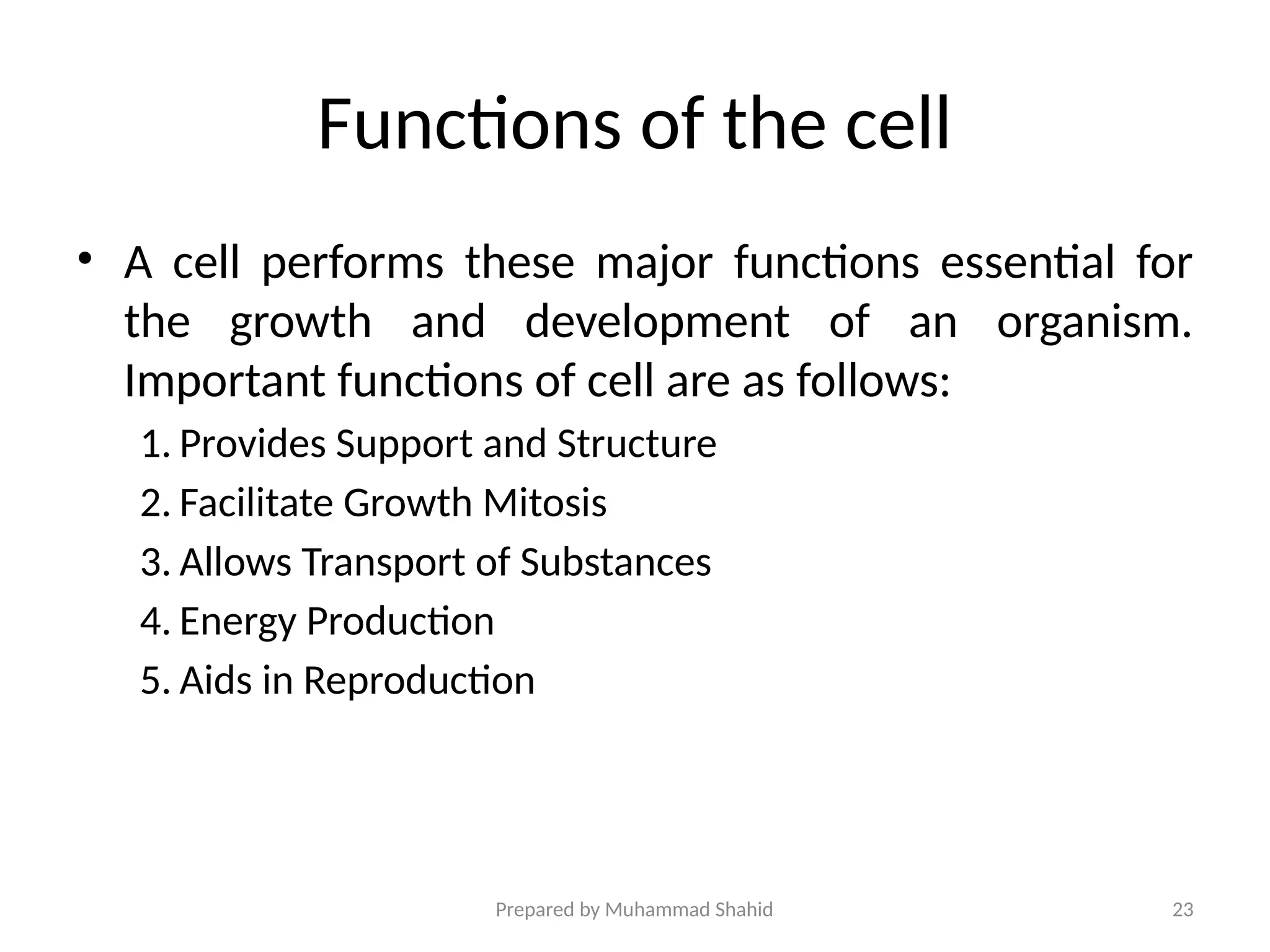 Anatomy and physiology of Cell, structure, cell cycle | PPTX