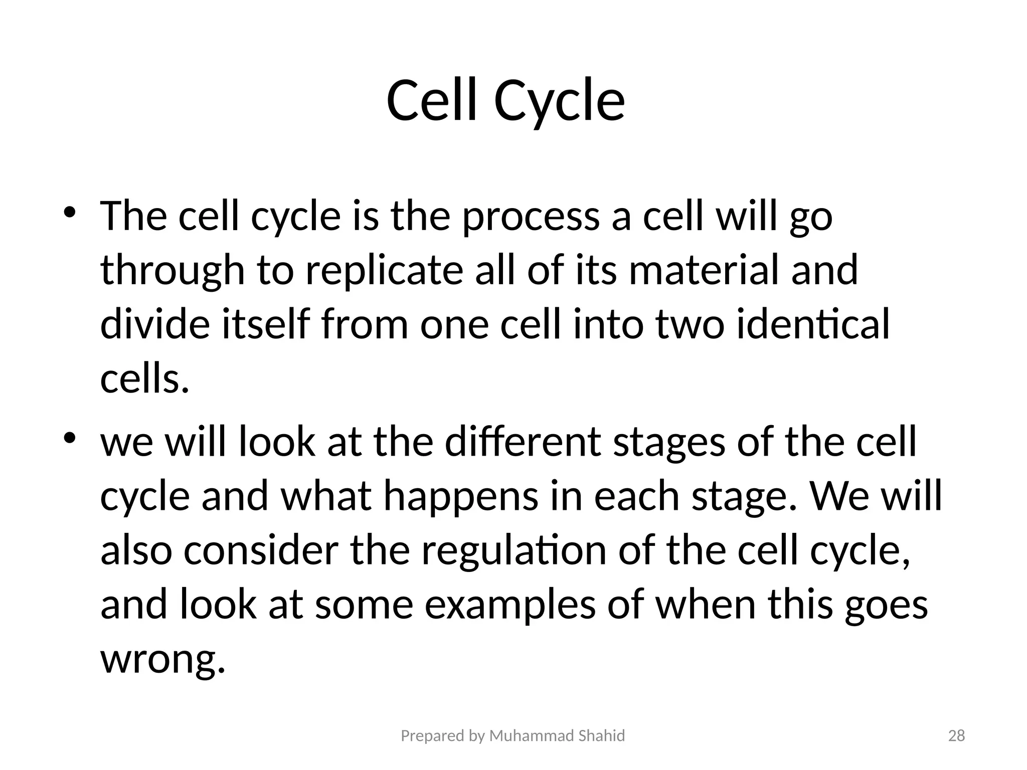 Anatomy and physiology of Cell, structure, cell cycle | PPTX