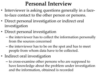 UNIT - III - Data Collection - PPT.pptx