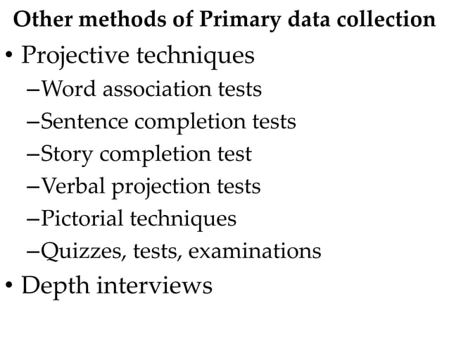 UNIT - III - Data Collection - PPT.pptx