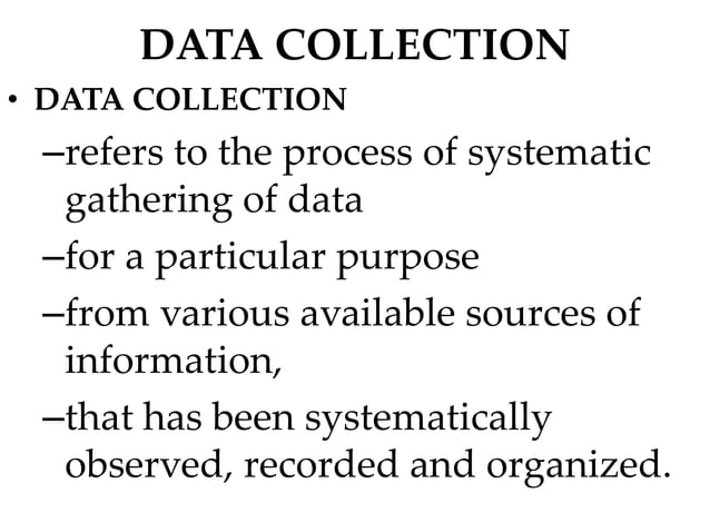UNIT - III - Data Collection - PPT.pptx