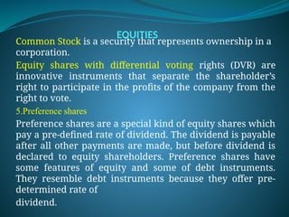 UNIT-III -Equities and types of shares.pptx
