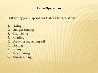 unit-iii-lathe.ppt | Woodworking | Arts and Crafts