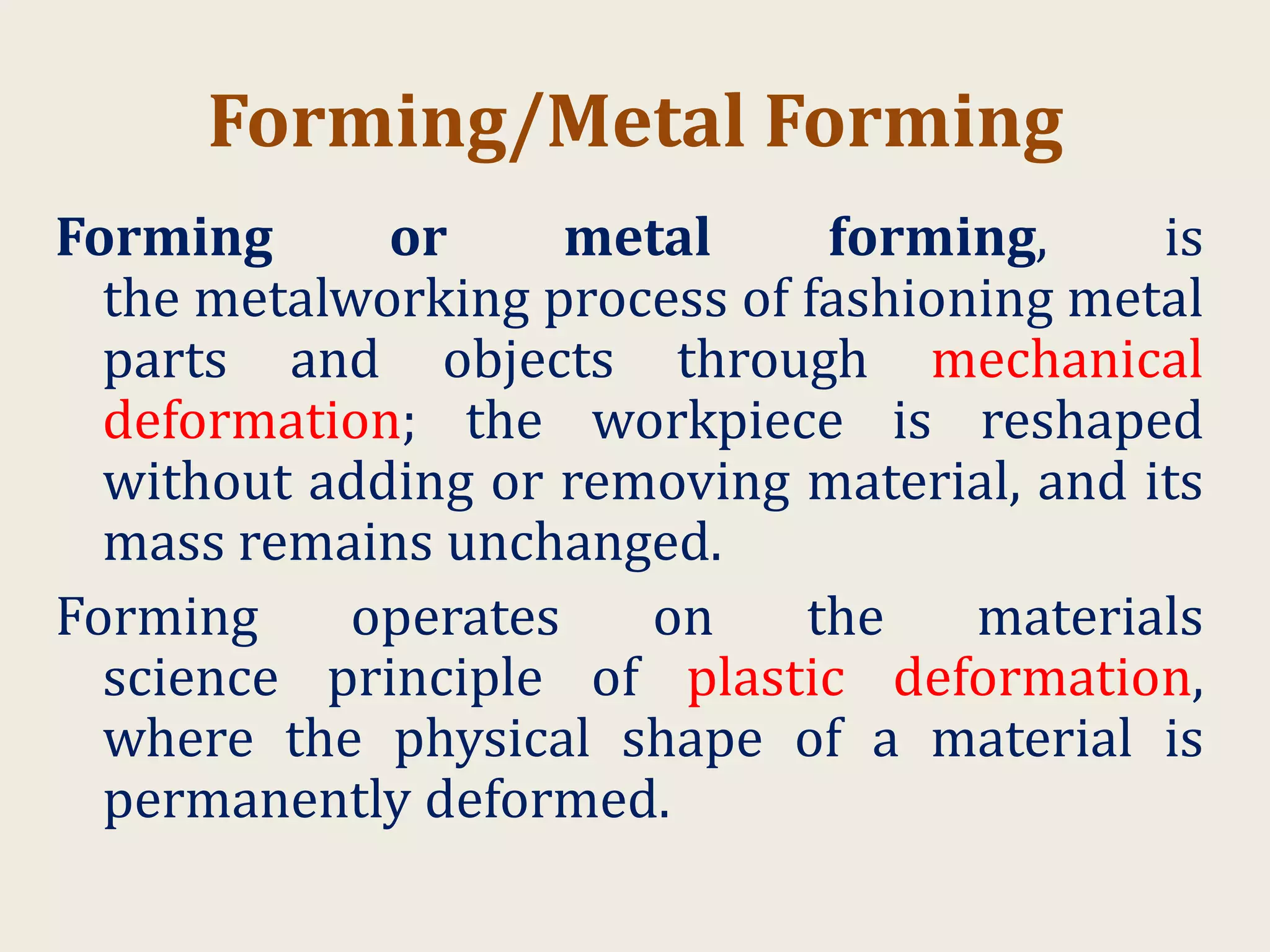 METAL FORMING PROCESS | PDF