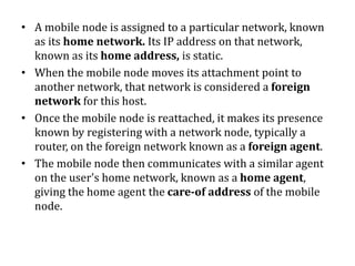 Unit iii - mobile ip and wireless access protocol | PPT