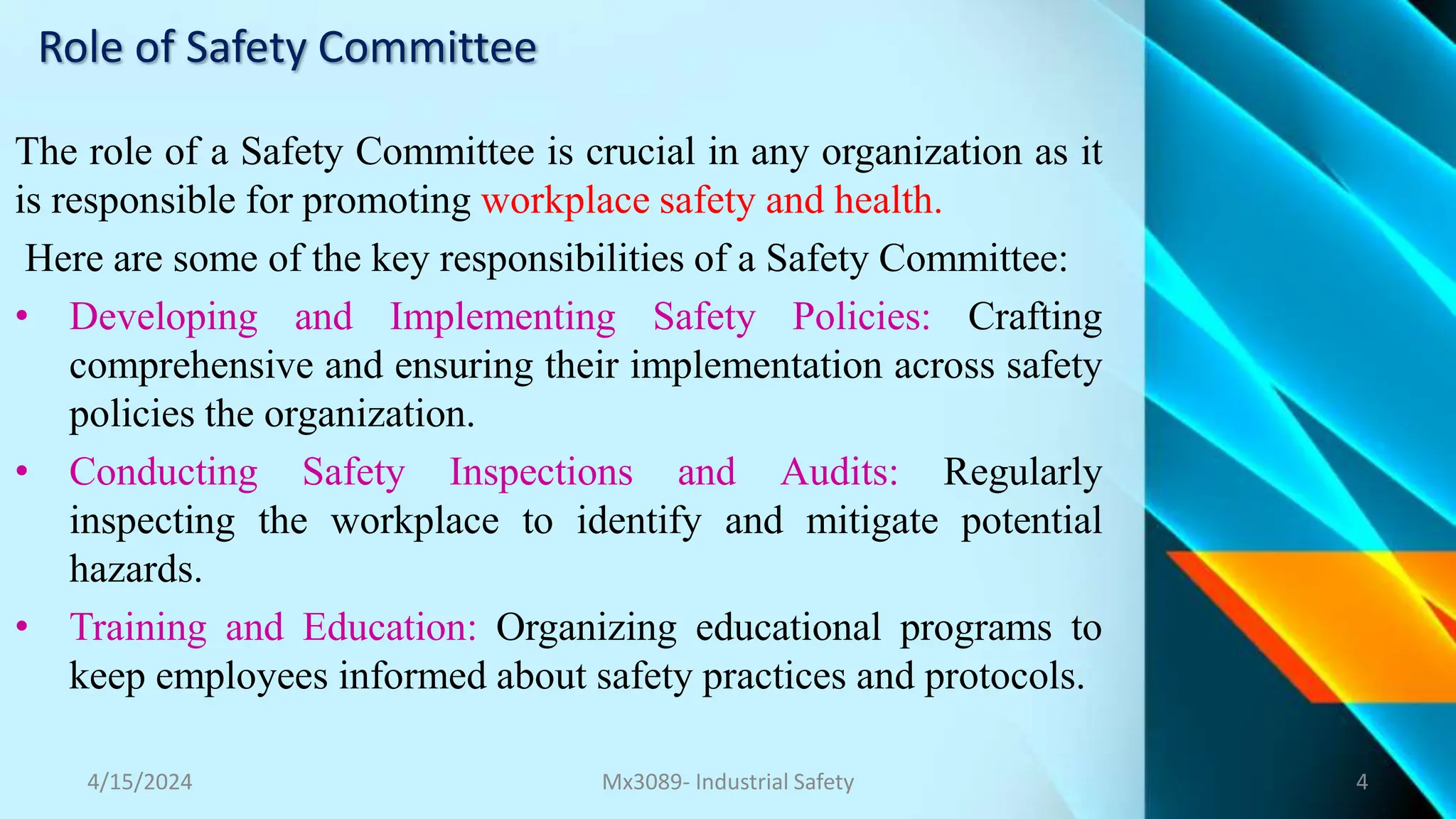 Industrial Safety Unit -III- Safety activities.pptx