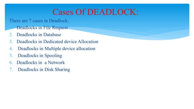 Deadlock in Operating System | PPT