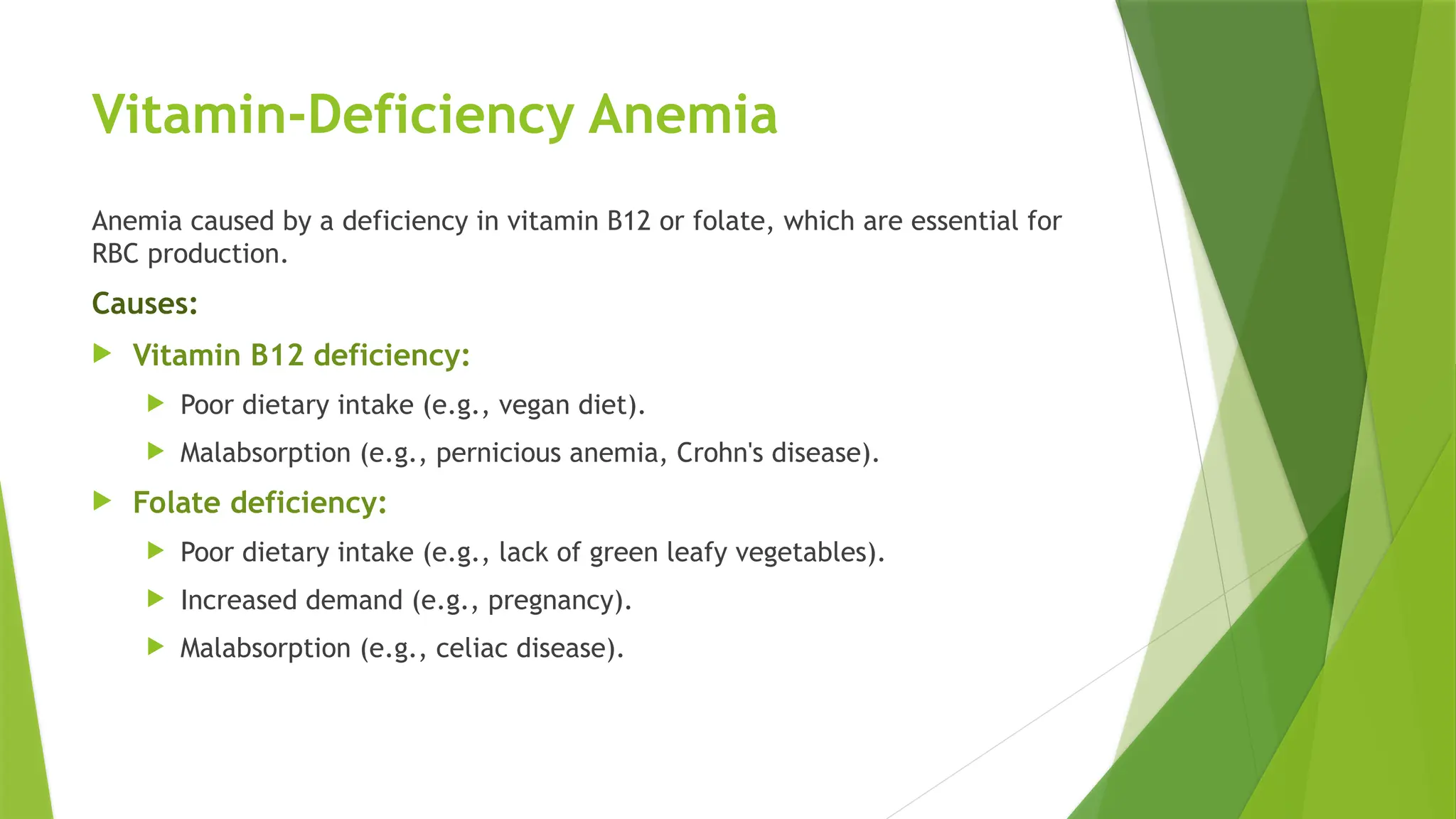 Unit-III, Human Anatomy & Physiology-I, Anemia-definition, types ...