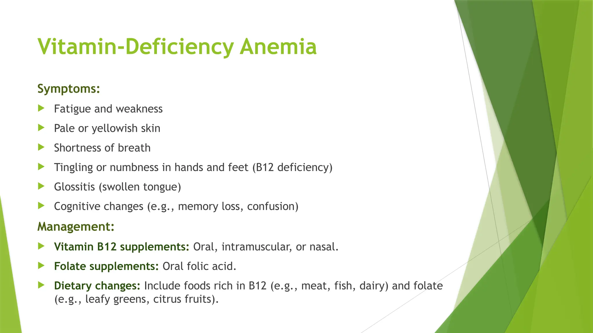 Unit-III, Human Anatomy & Physiology-I, Anemia-definition, types ...