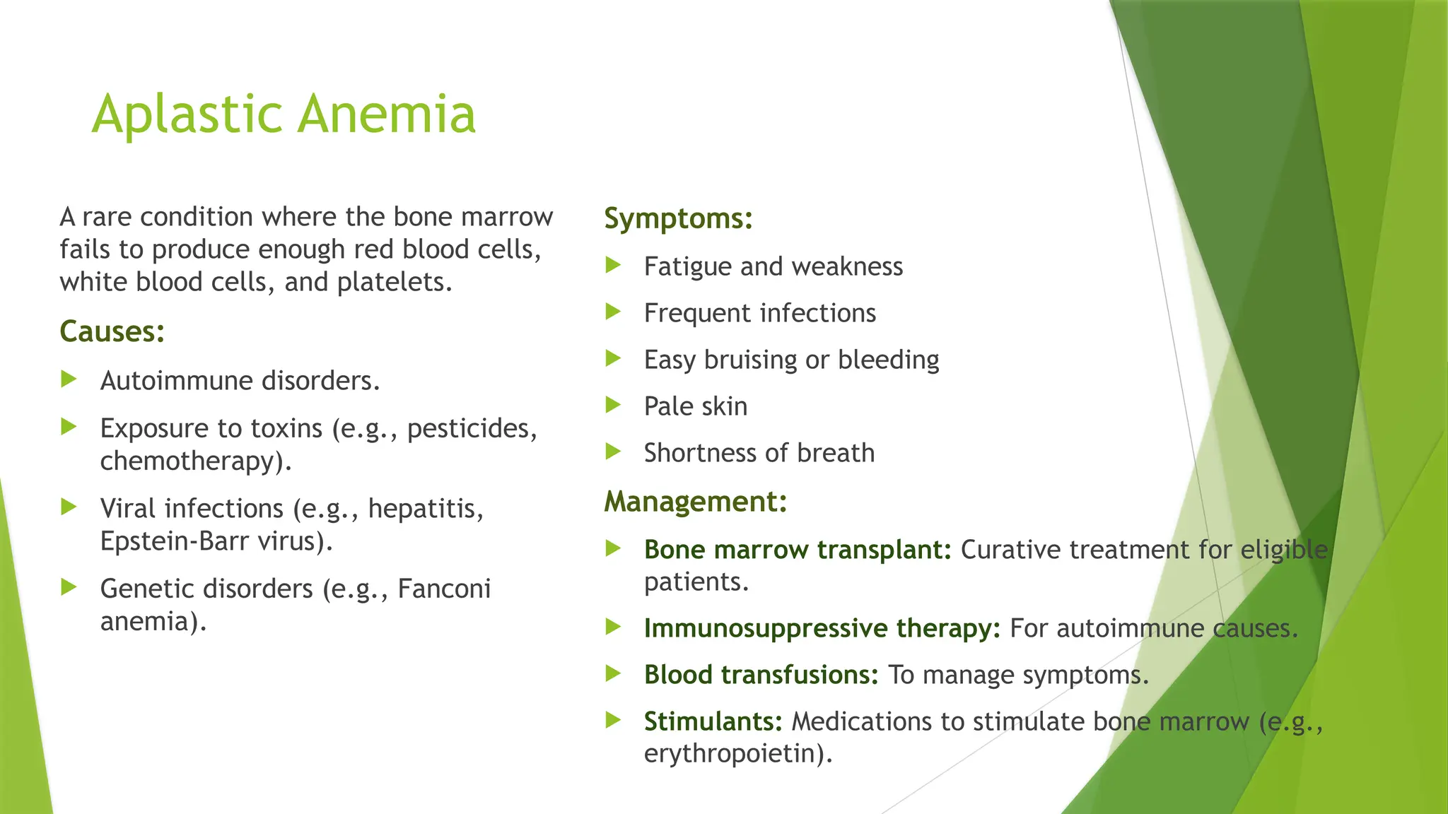 Unit-III, Human Anatomy & Physiology-I, Anemia-definition, types ...