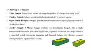 UNIT-III BUDGETING concepts, principles, types Budget proposal, cost ...
