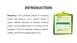 UNIT-III BUDGETING concepts, principles, types Budget proposal, cost ...