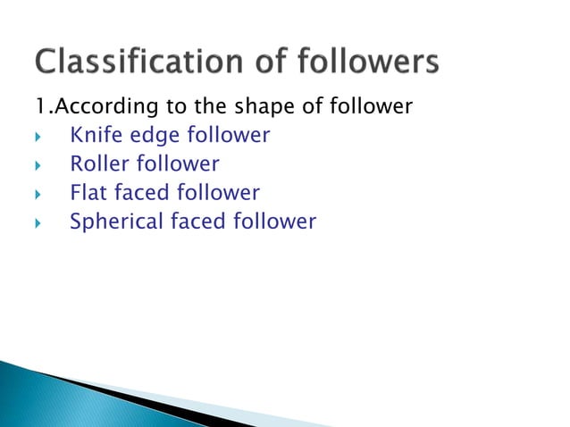 UNIT-III CAM and Follower mechanics of machine | PPT