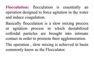 UNIT -III Coagulation and flocculation.ppt