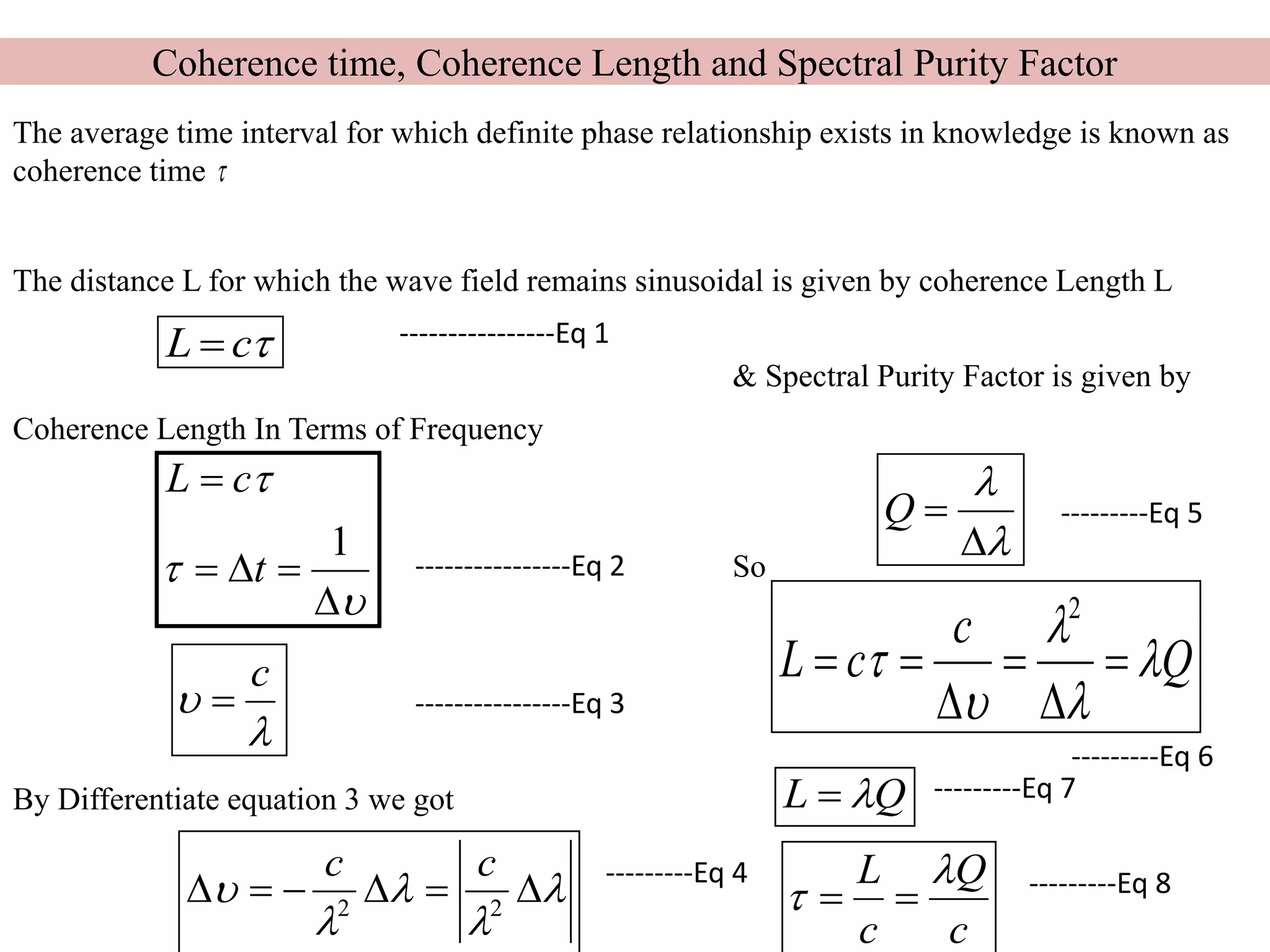 coherence optical fibre unit iii | PPTX