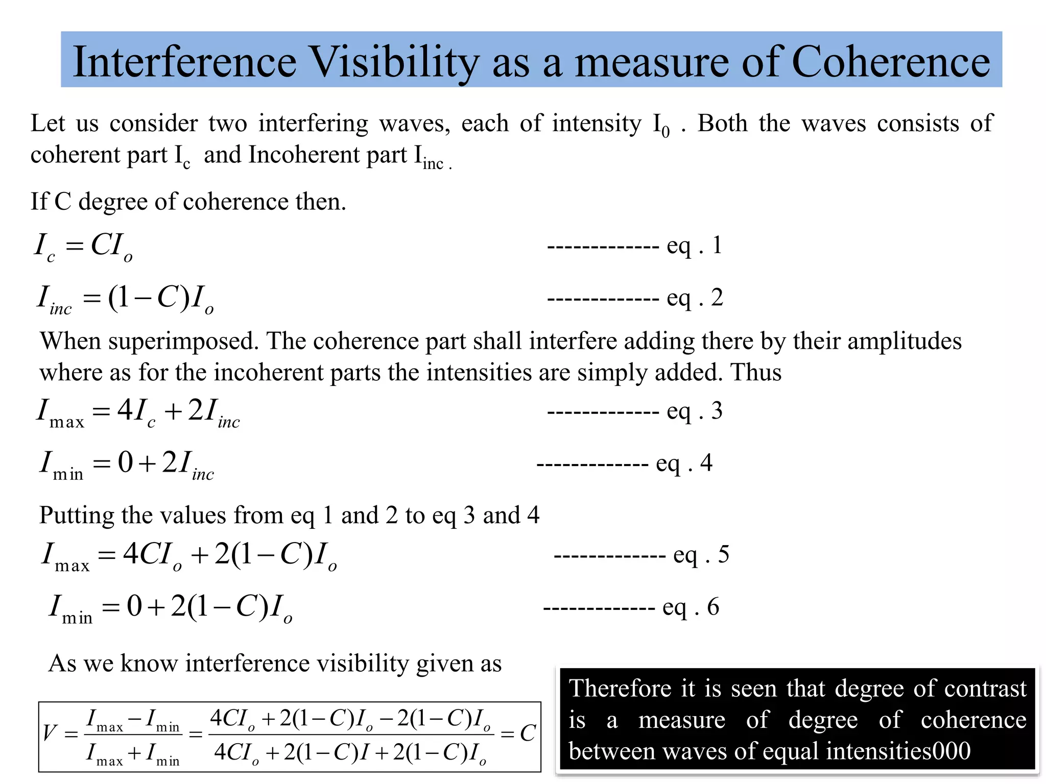 coherence optical fibre unit iii | PPTX