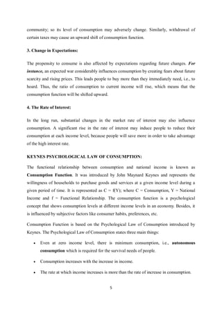Consumption Function: Keynes Psychological Law of Consumption Function ...