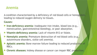 Unit-III, Human Anatomy & Physiology-I, , Disorders of blood, types ...