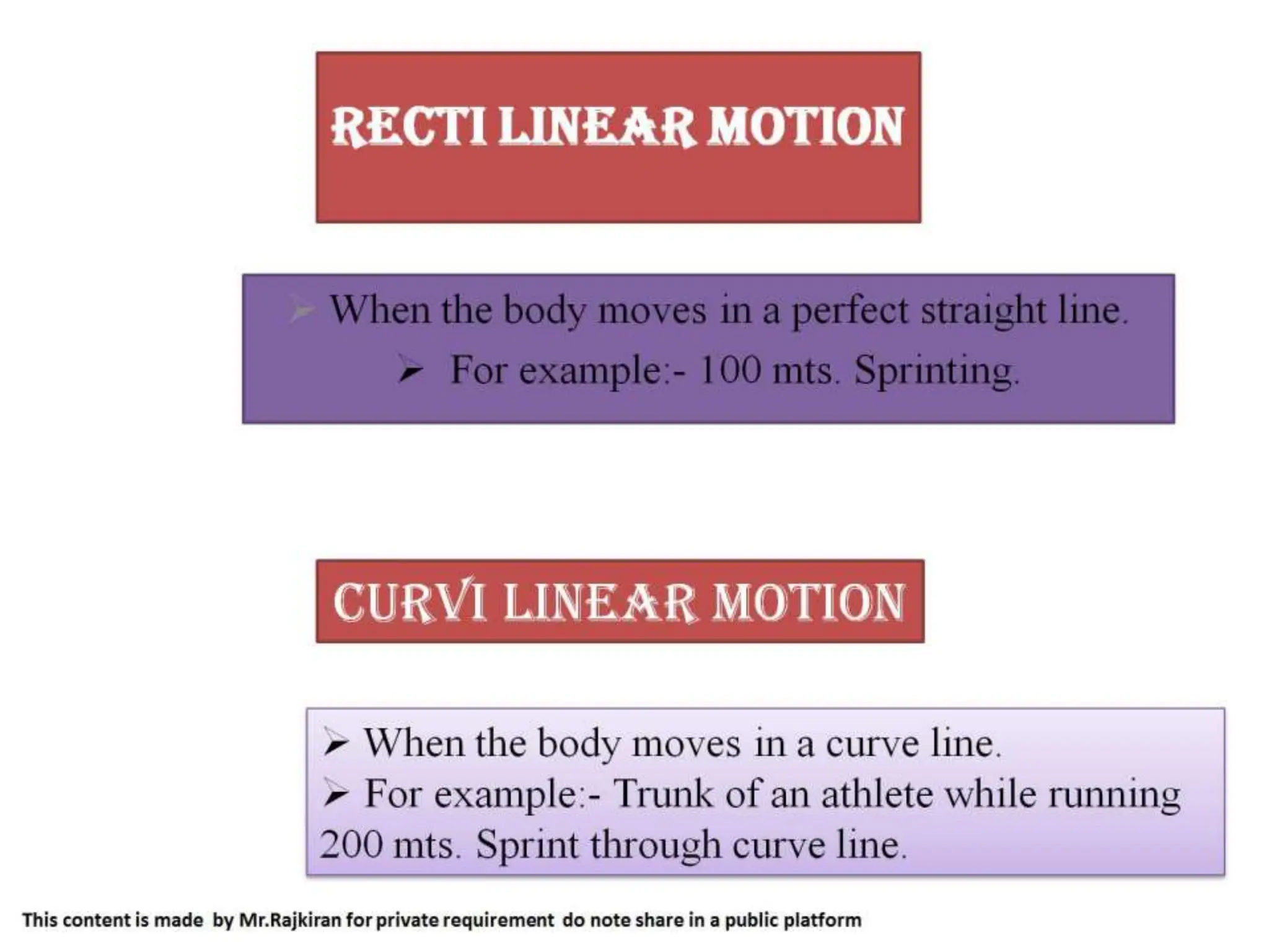 Forms of Motion & Types | PPTX
