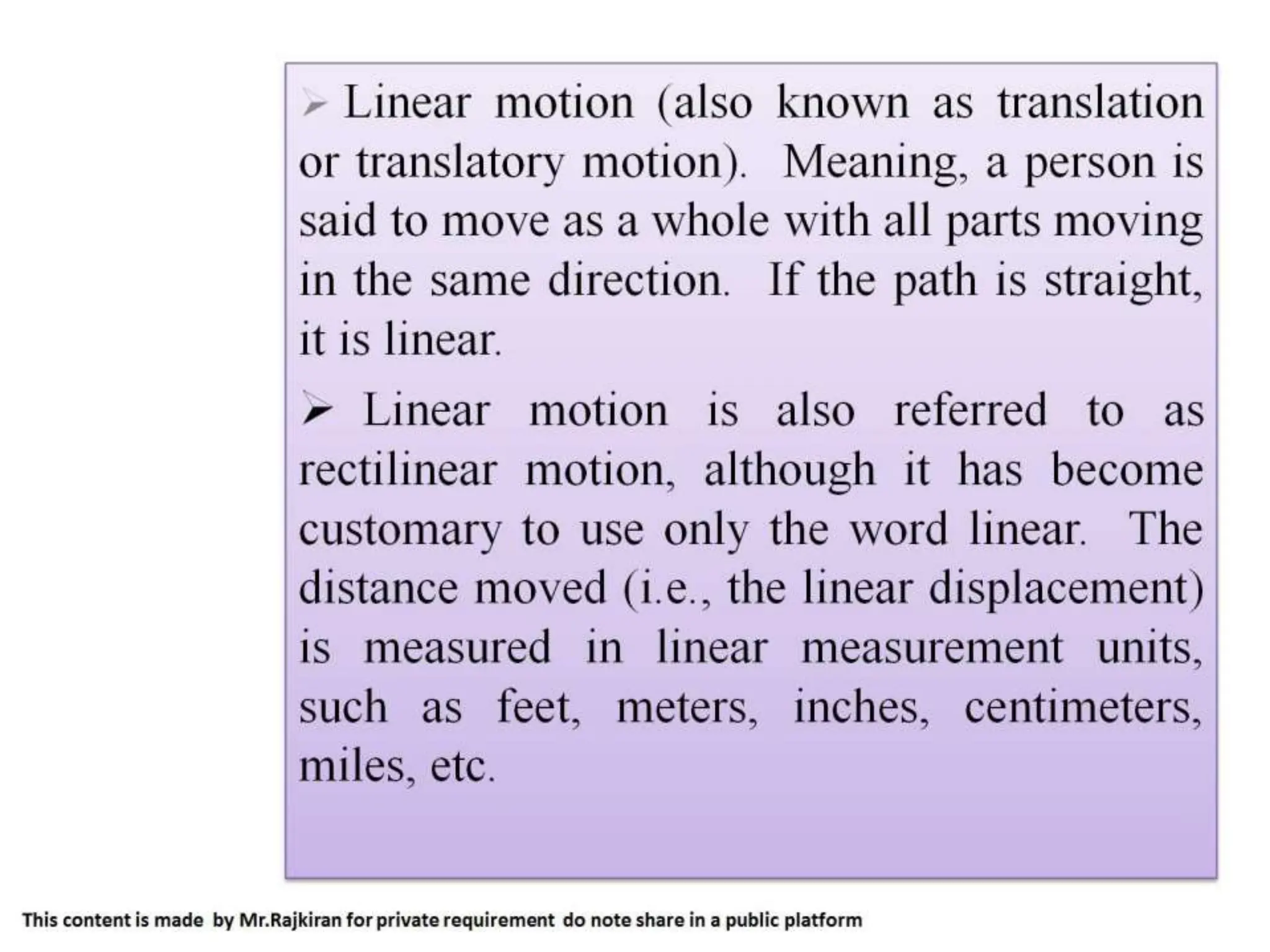 Forms of Motion & Types | PPTX