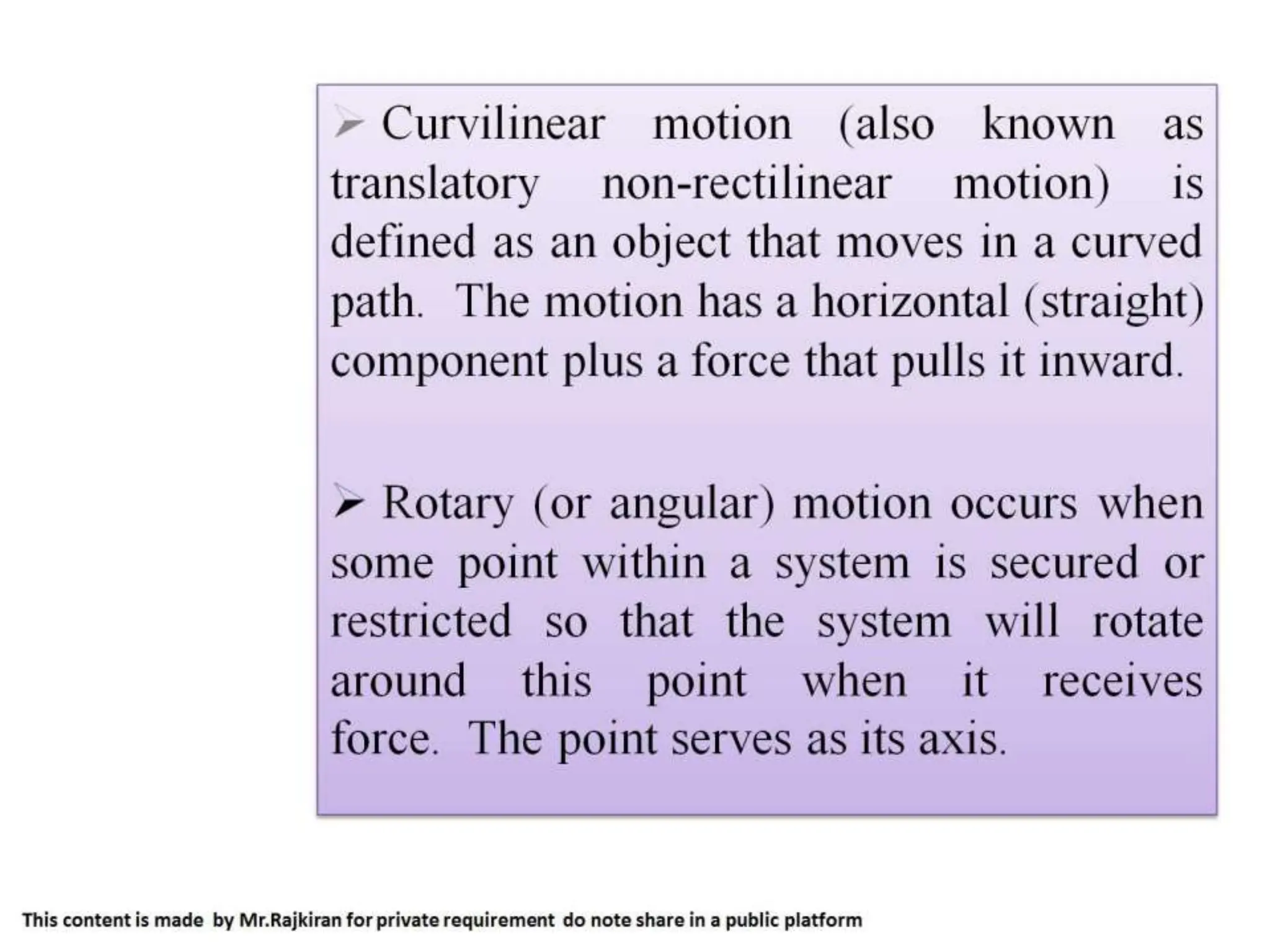 Forms of Motion & Types | PPTX