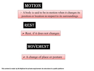 Forms of Motion & Types | PPTX