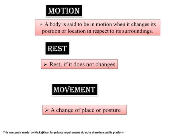 Forms of Motion & Types | PPTX