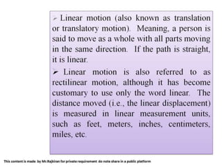 Forms of Motion & Types | PPTX