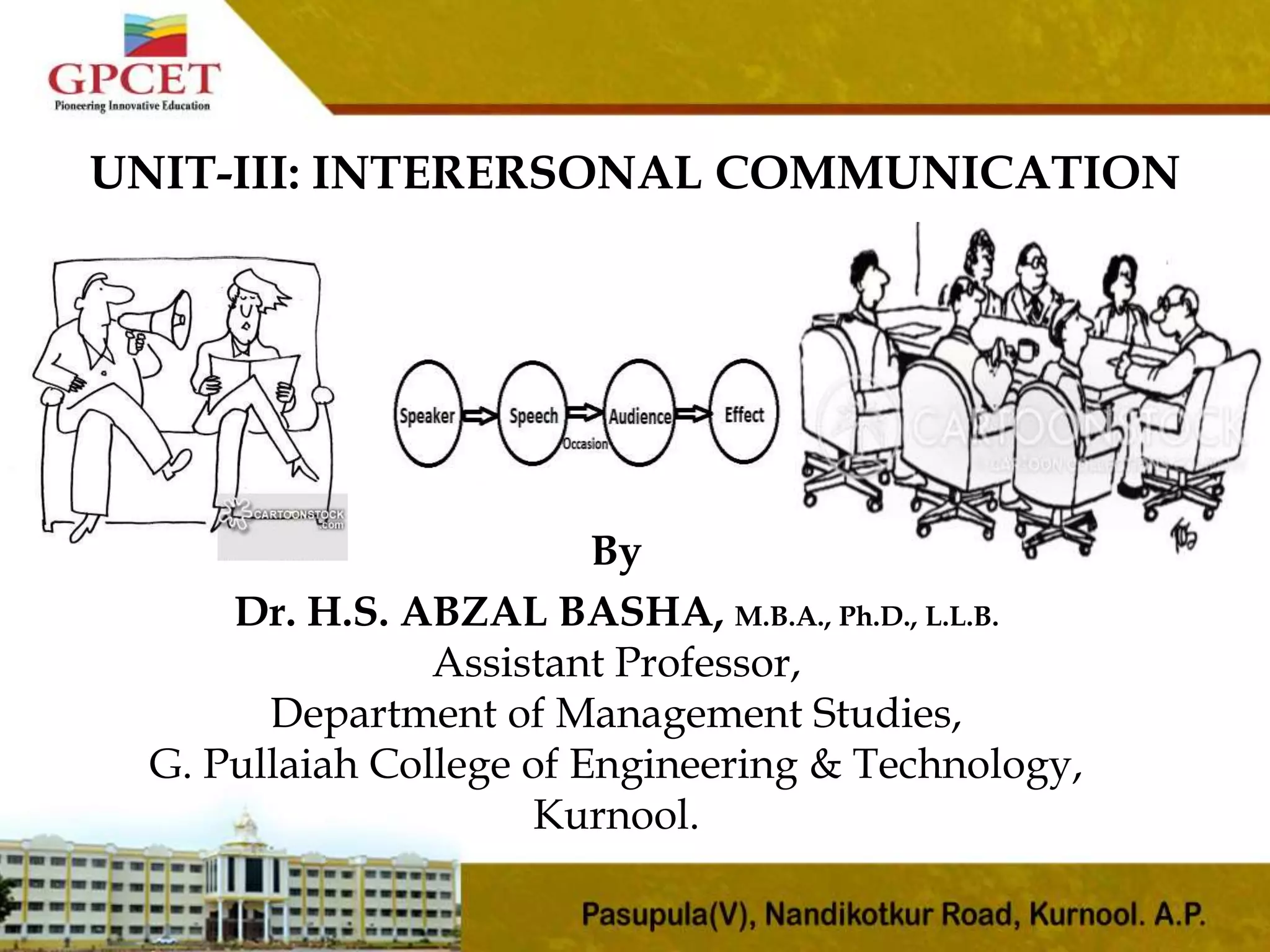 Interpersonal Communication | PPTX