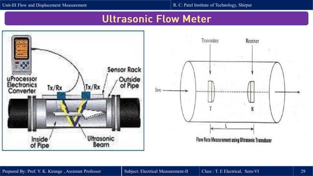 Unit iii introduction to flow & displacement measurement | PDF