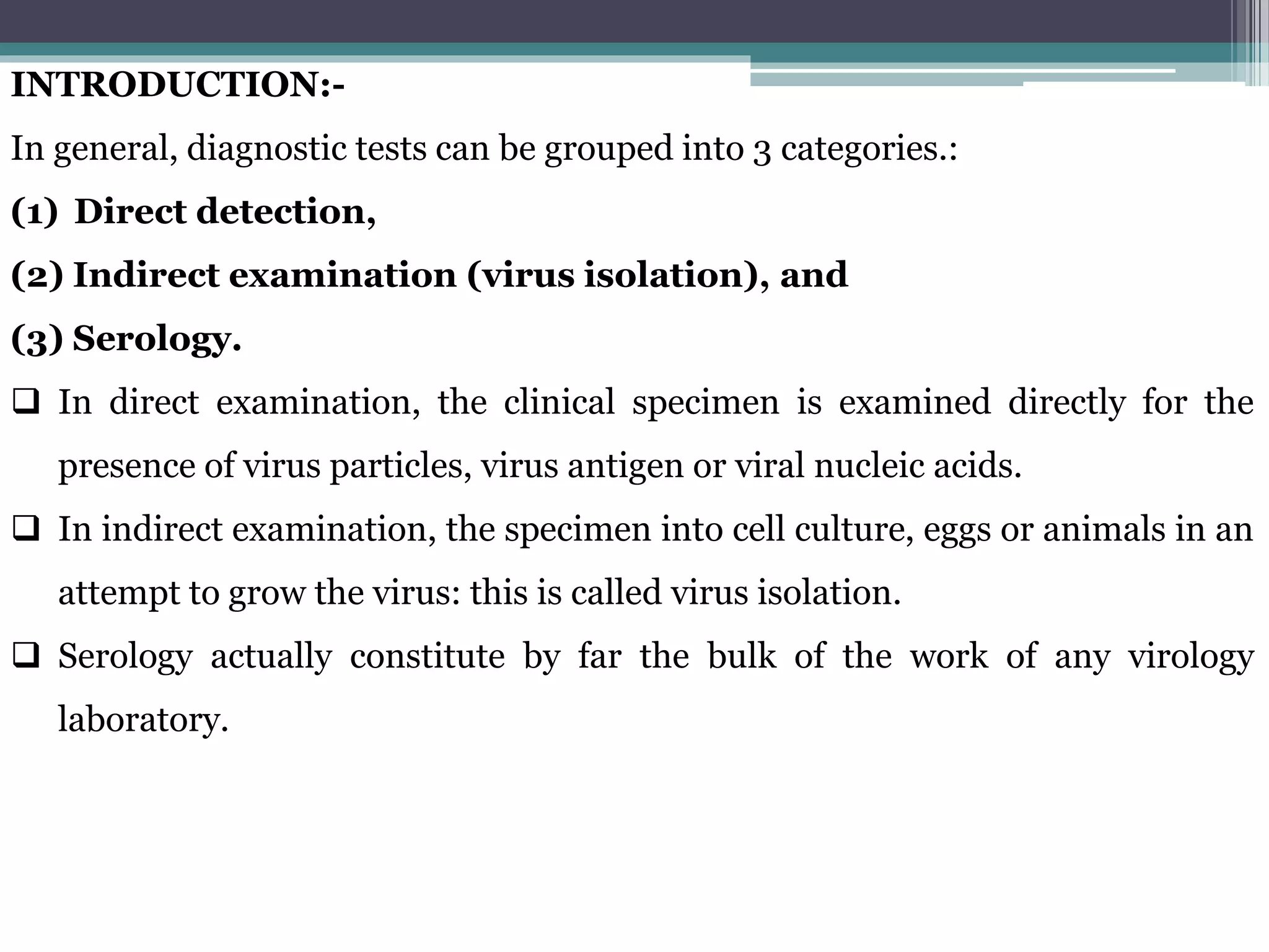 lab diagnosis of viral diseases | PPTX