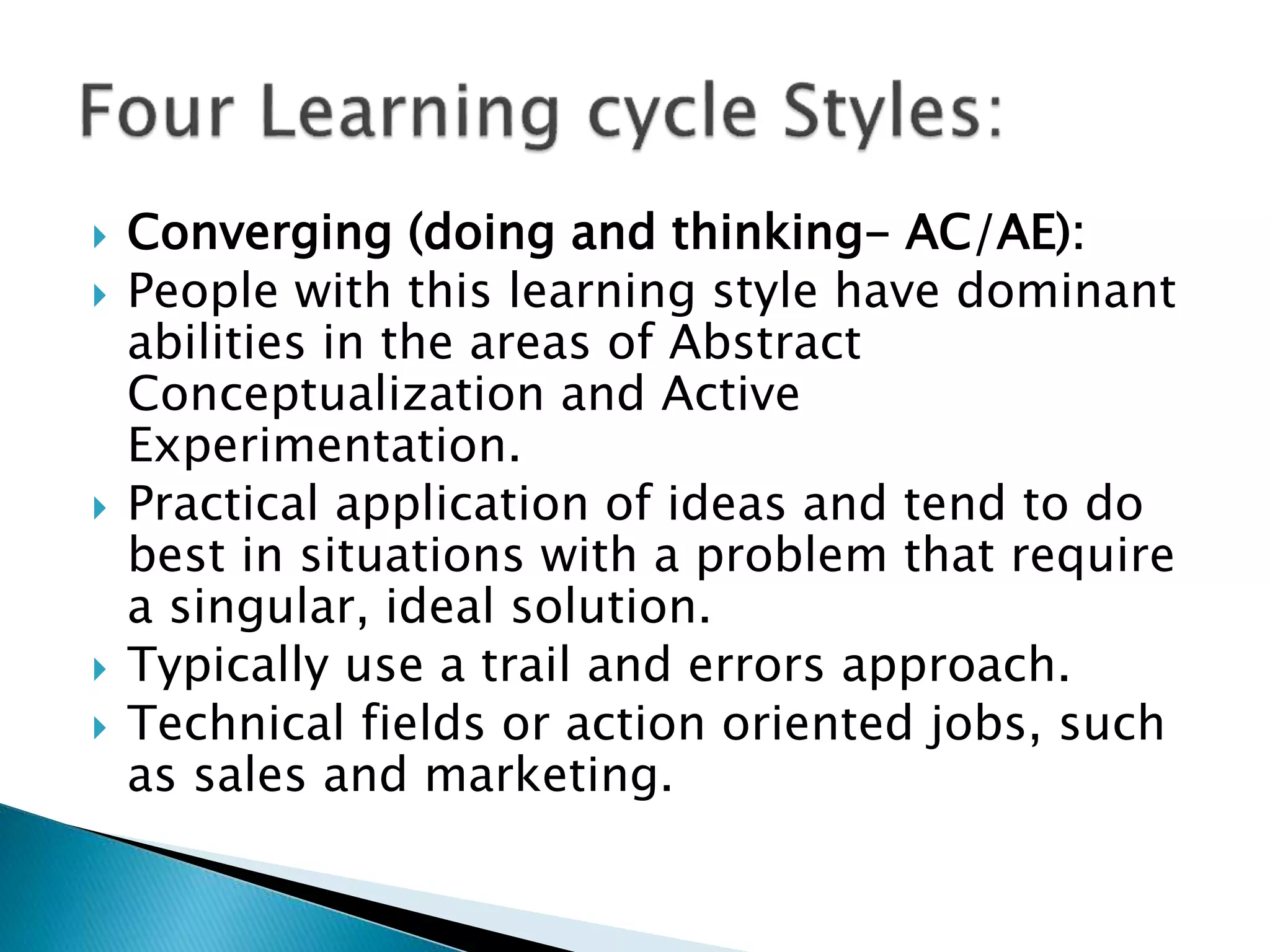 UNIT-III LEARNING CYCLES, MODEL AND LEARNING STYLE.pptx
