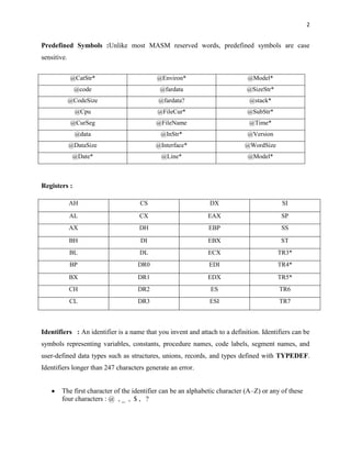 MASM -UNIT-III | DOCX