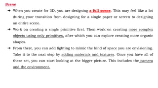 UNIT-II Immersive Design for 3D | PPTX