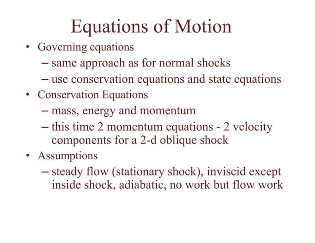 UNIT - III NORMAL & OBLIQUE SHOCKS | PPTX