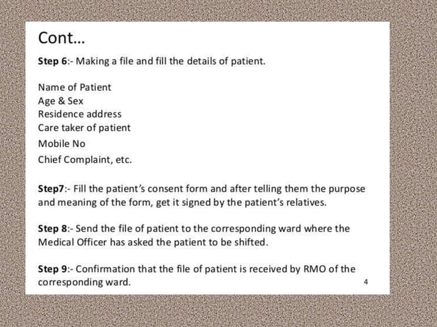 Unit ii inpatient department service in mha course | PPTX